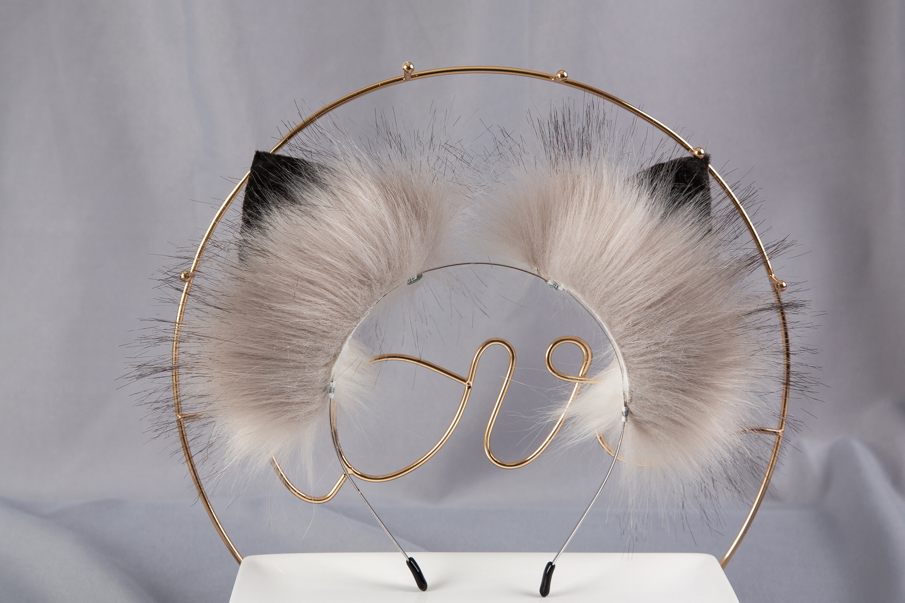 Grey Wolf Ears-cosplay-animal Ears-plush Headband Simulation - Etsy