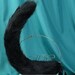 23 Inch Black Cat Ears Tail-cosplay-animal Ears-plus - Etsy