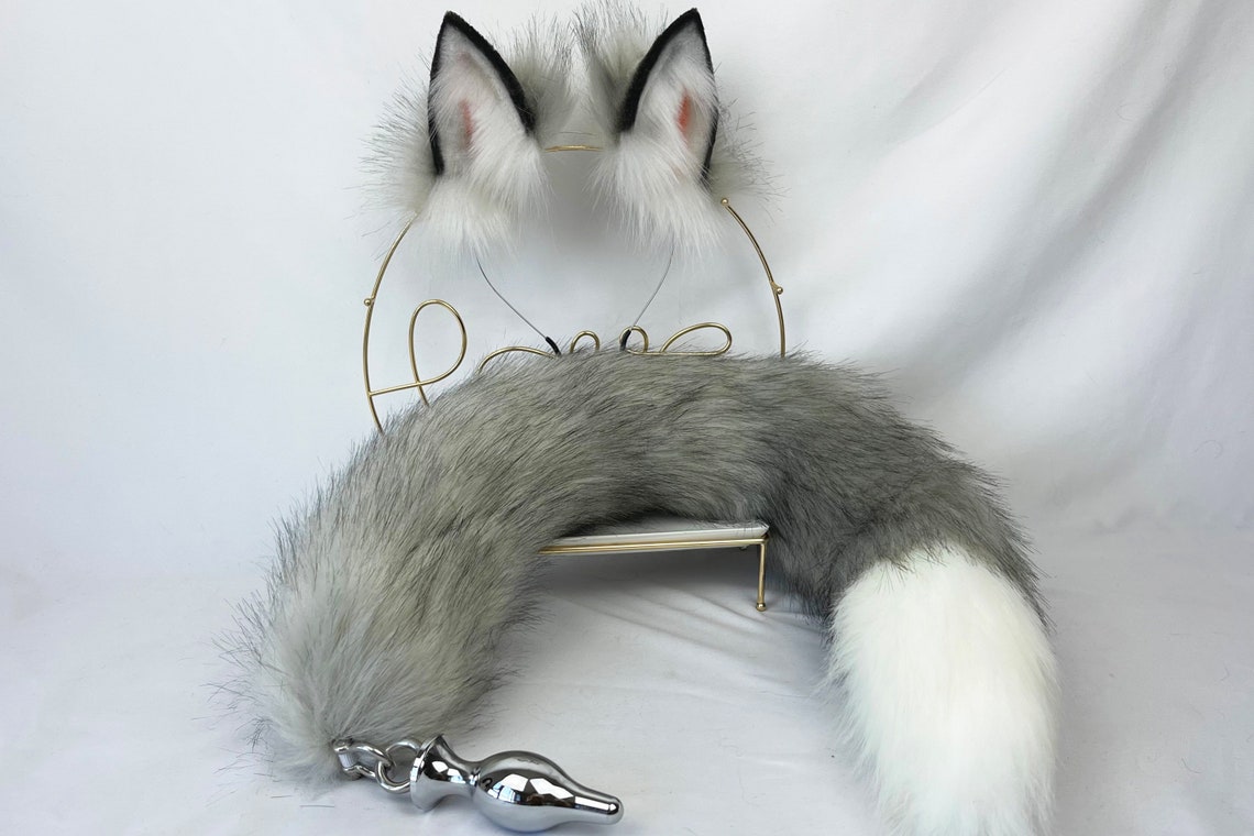Customized Gray Wolf Ears Without Wire-cosplay-animal Ears-fox - Etsy