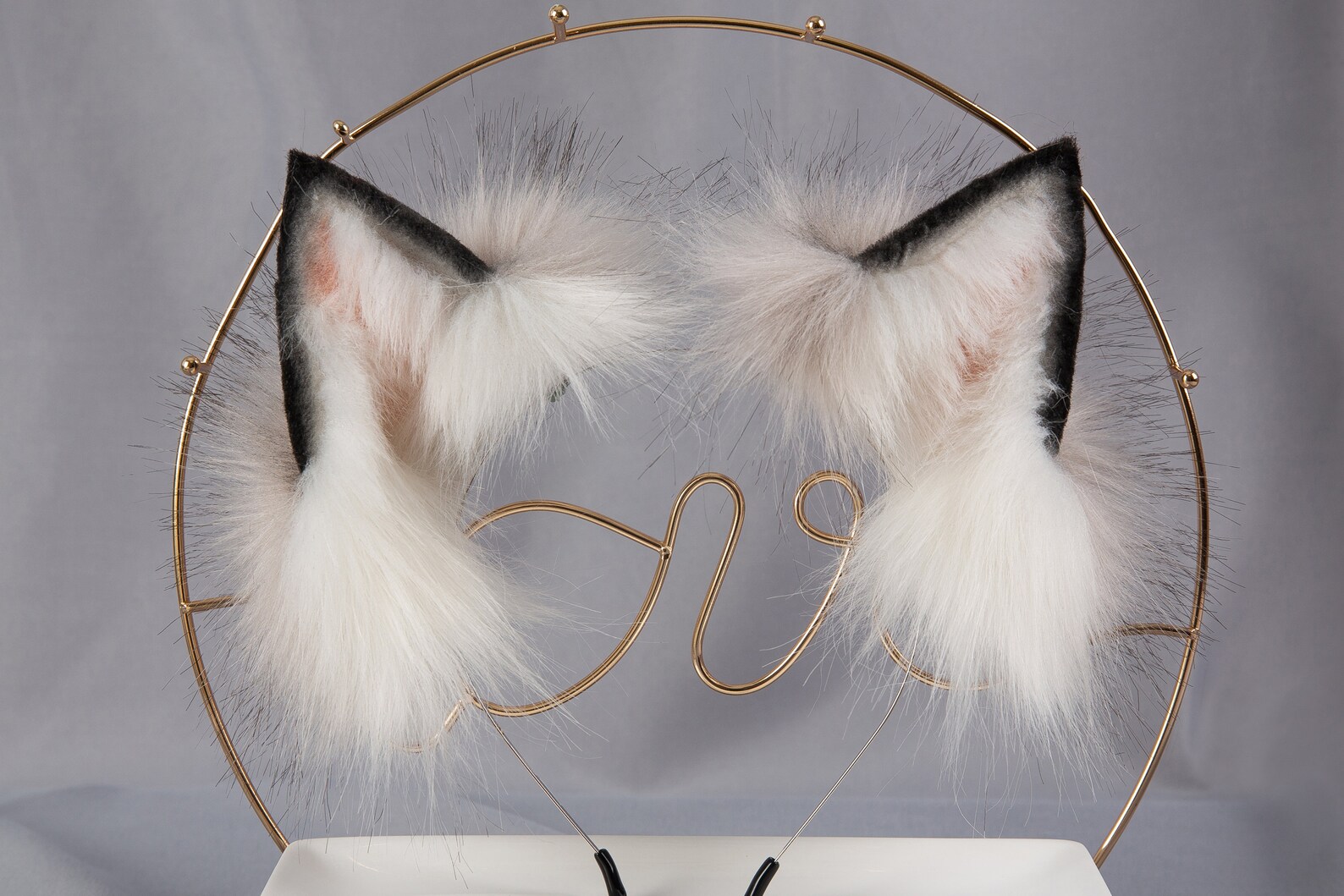 Private Custom Gray Wolf Ears Gray Stitching Big Beast Tail - Etsy