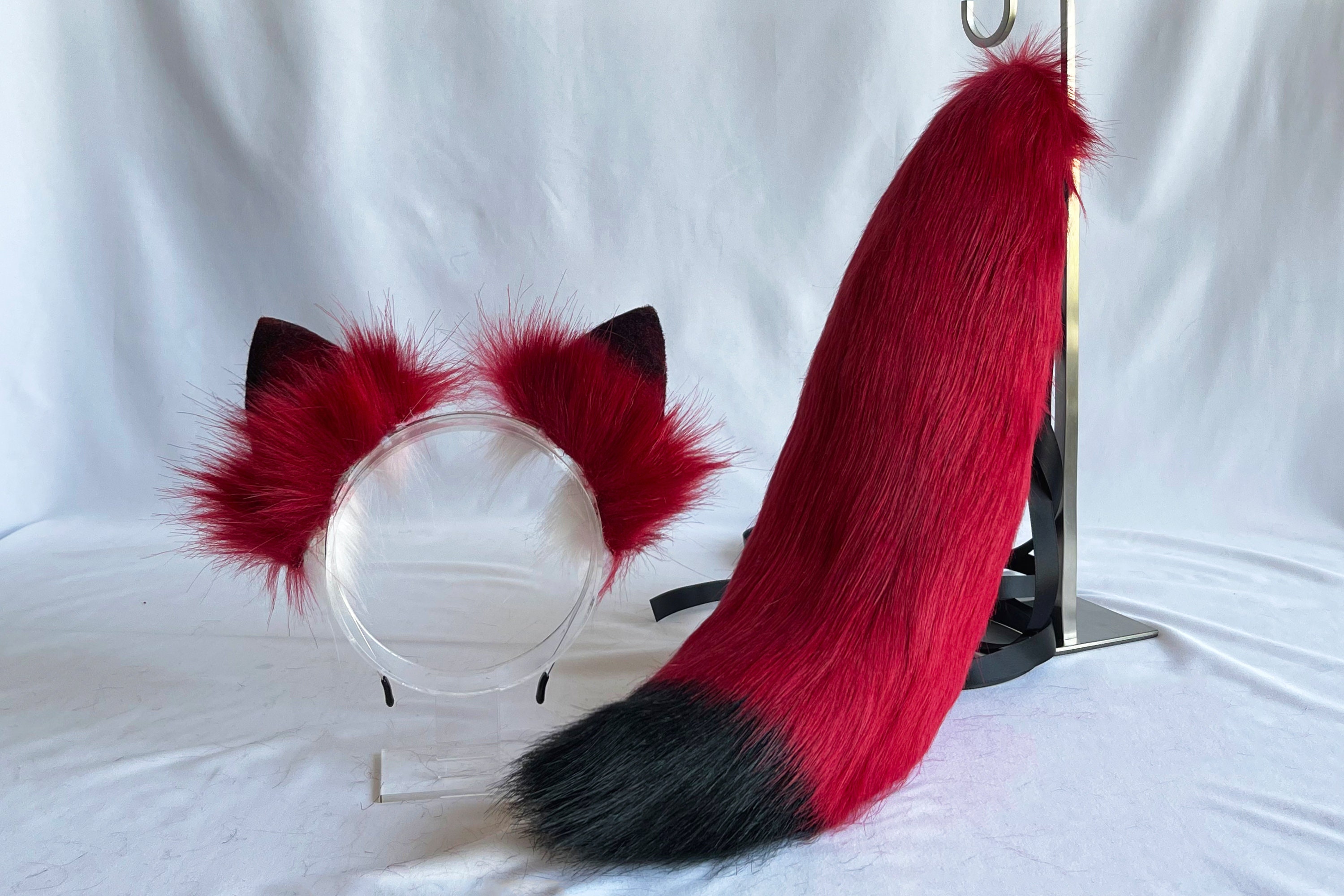 22 Inch Blood Fox Tail-blood Fox Ears-cosplay-animal - Etsy Australia