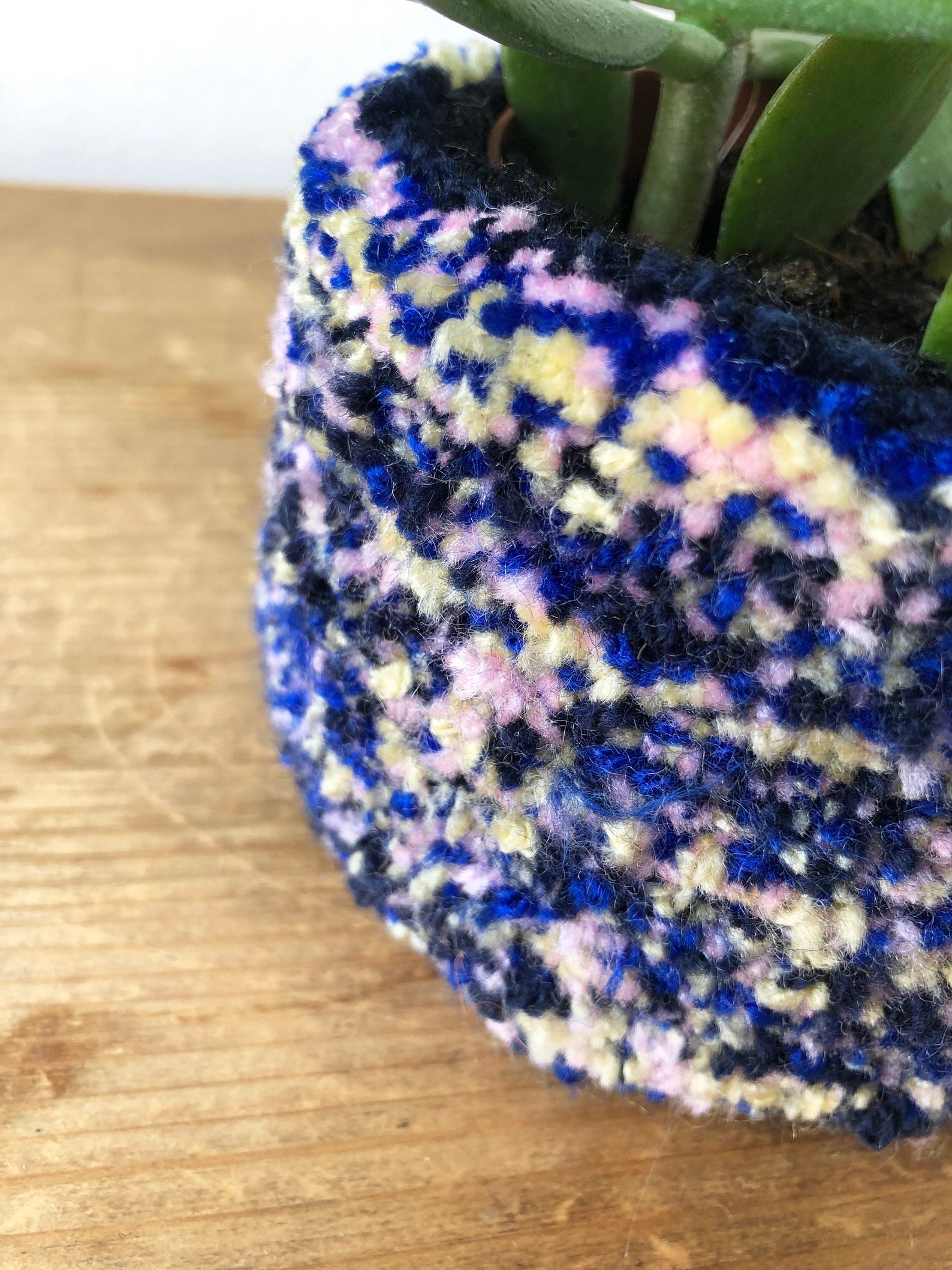 Speckled Tufted Plant Pot - Indigo Sand Pink (extra Small Size) - Etsy UK