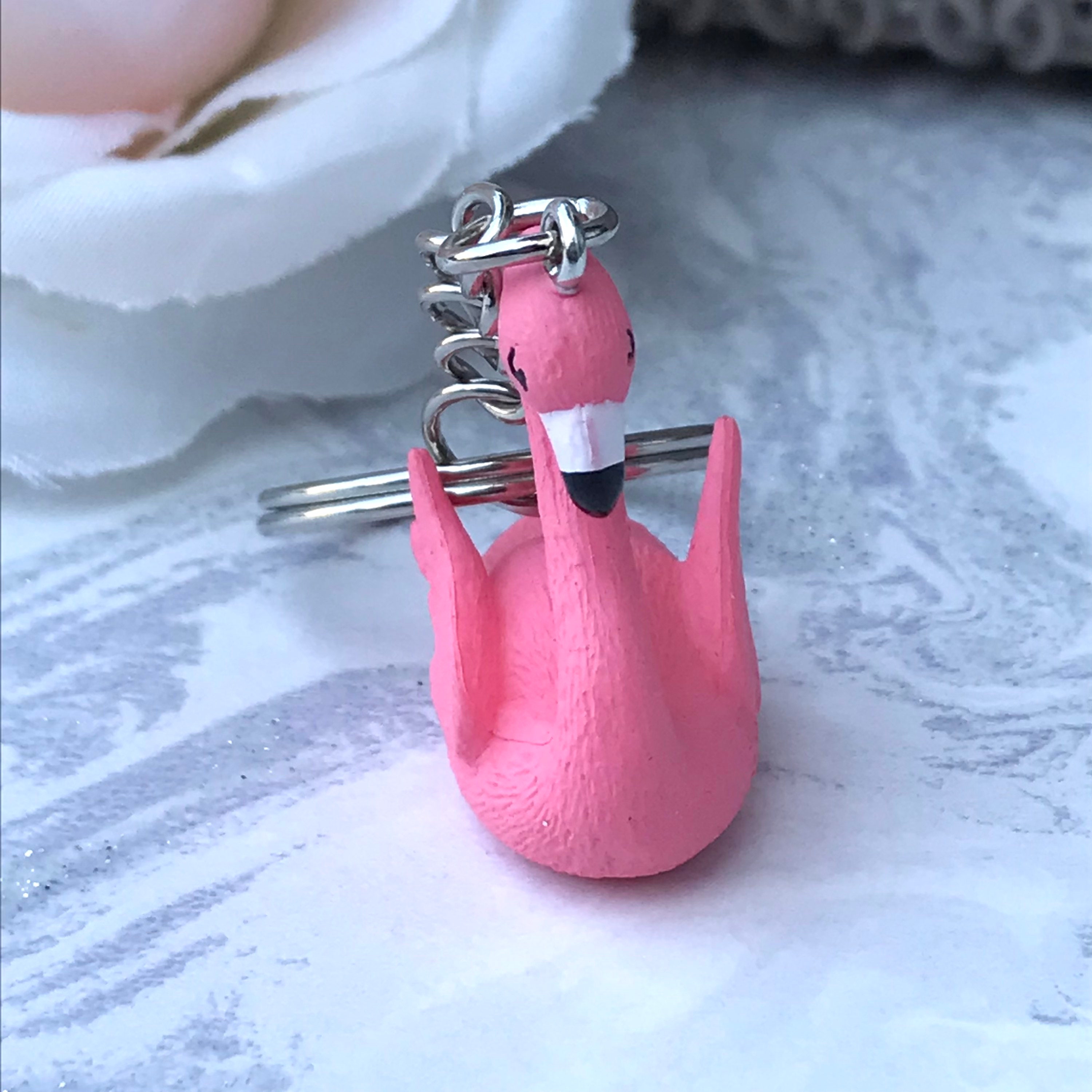 Flamingo Keyring Flamingo Lover Gift Flamingo Stocking | Etsy