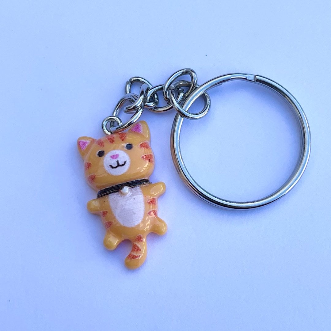 Cat Keyring, Cat Lover’s Gift, Kawaii Cat Gifts, Ginger Cat Gift ...