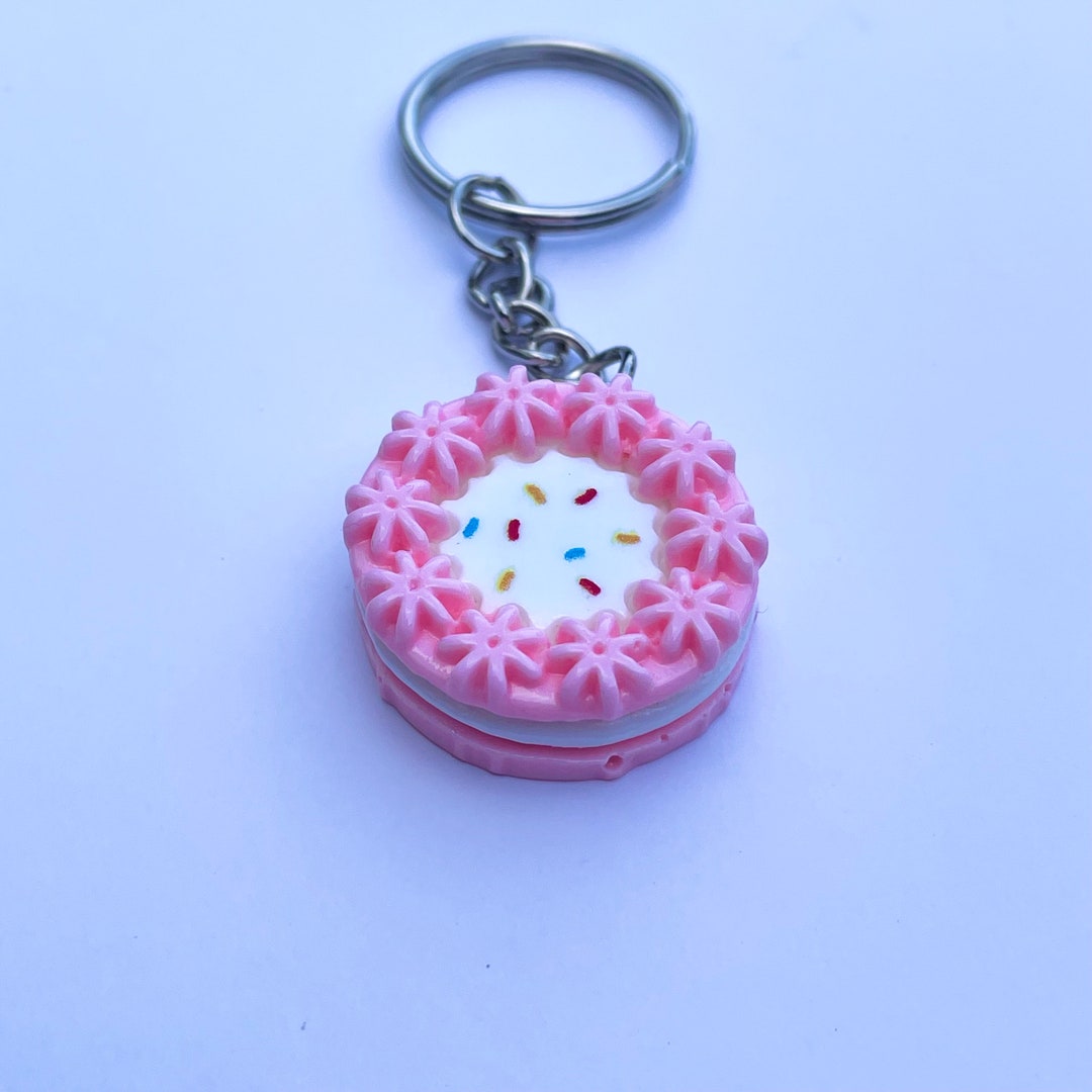 Cake Keyring, Novelty Keyring, Food Keyring, Cake Maker Gift, Gift for ...