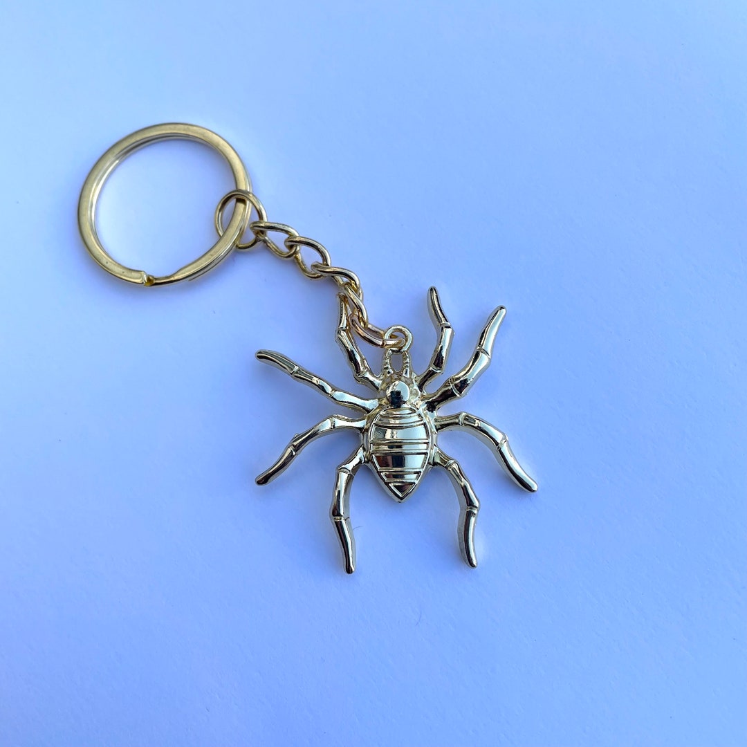 Spider Keyring, Spider Lover Gift, Novelty Keyring, Gift for Him ...