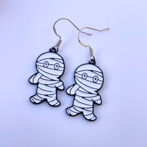 Halloween Mummy Earrings, Mummy Costume Accessories, Halloween Gift ...