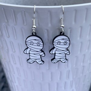 Halloween Mummy Earrings, Mummy Costume Accessories, Halloween Gift ...