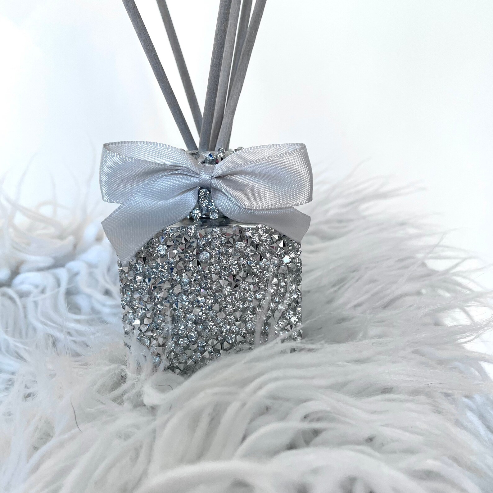 Crushed Diamond Reed Diffuser Bottle, Small 50ml Empty Reed Diffuser ...