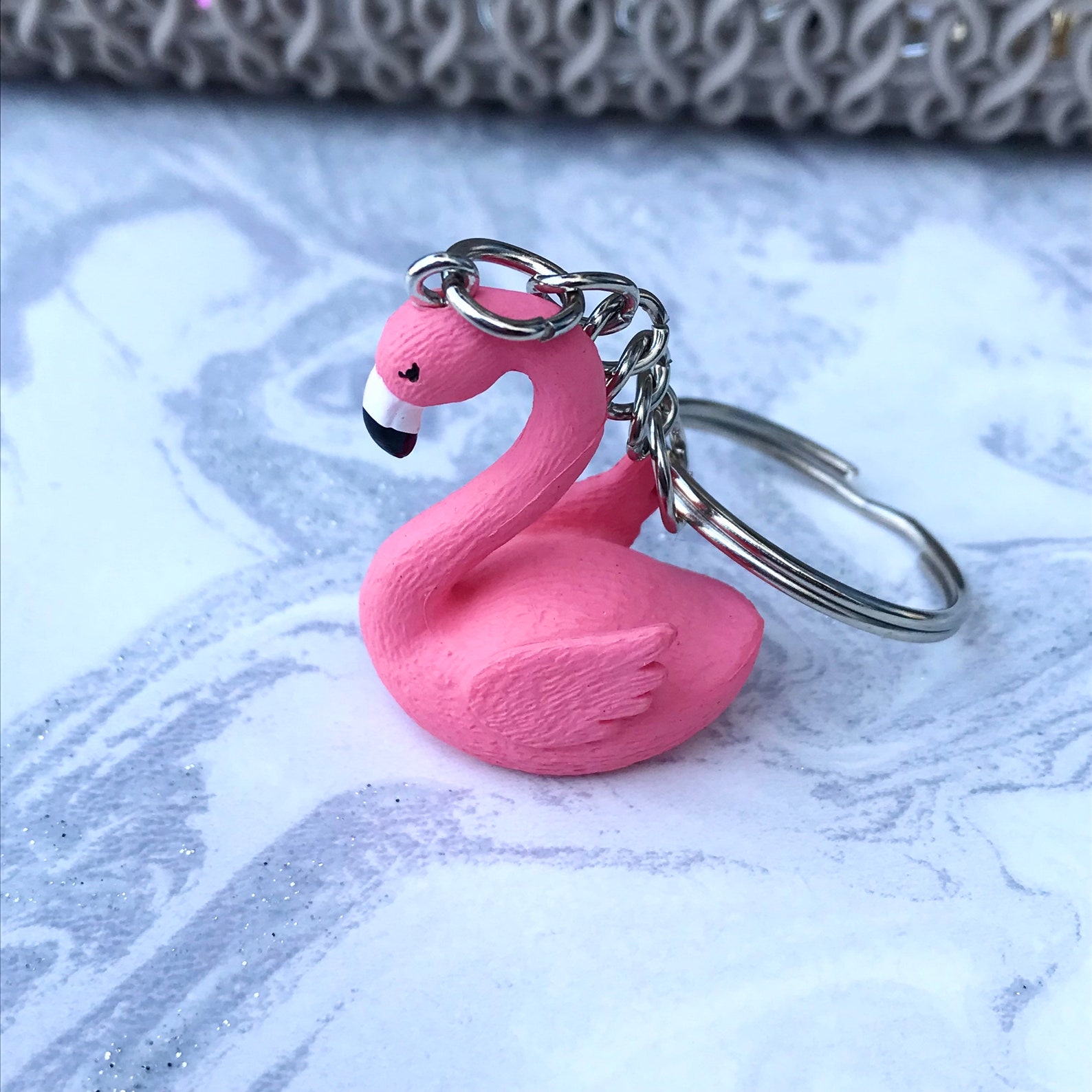 Flamingo Keyring Flamingo Lover Gift Flamingo Stocking | Etsy