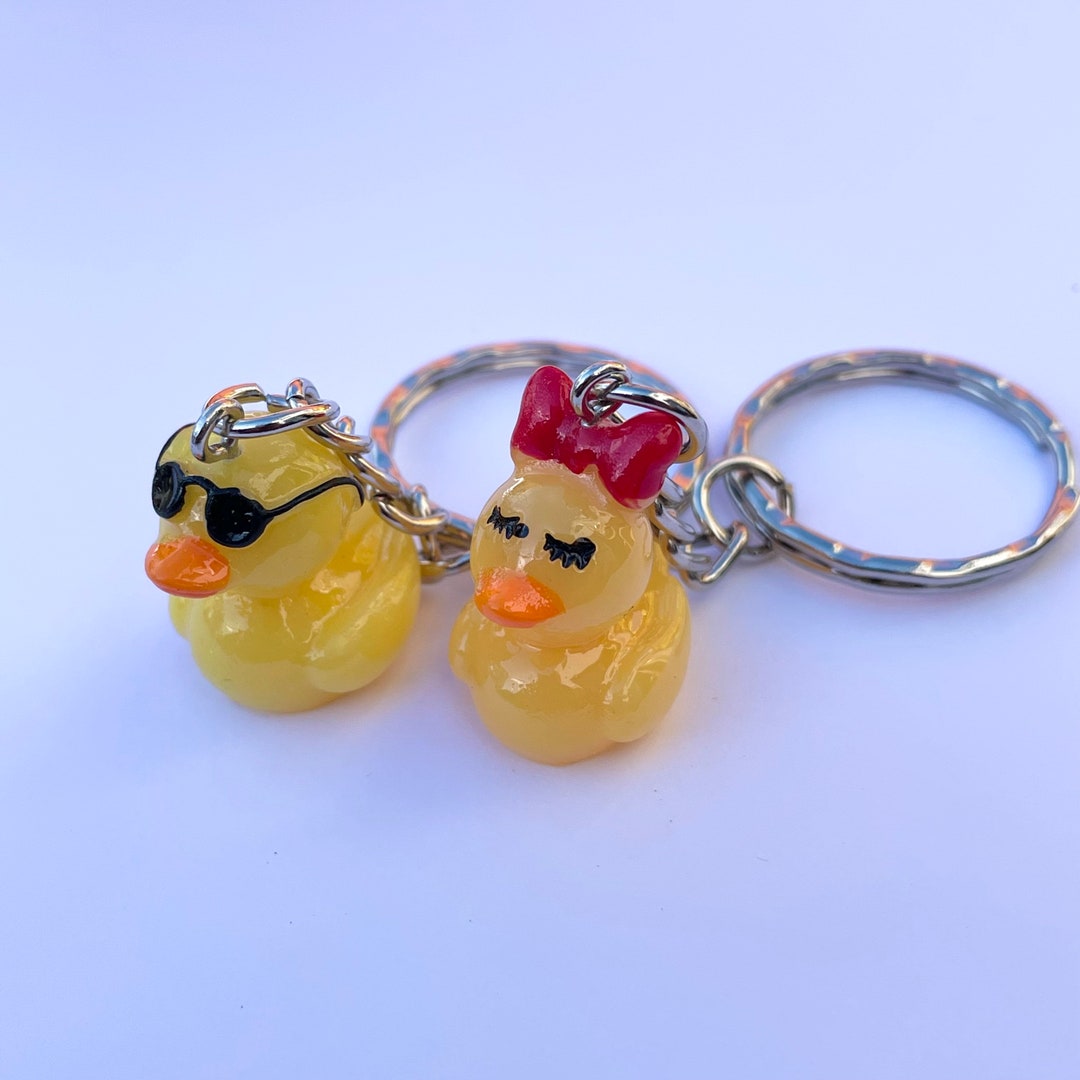 Novelty Duck Keyring, Rubber Duck Keychain, Novelty Gift, Hook a Duck ...
