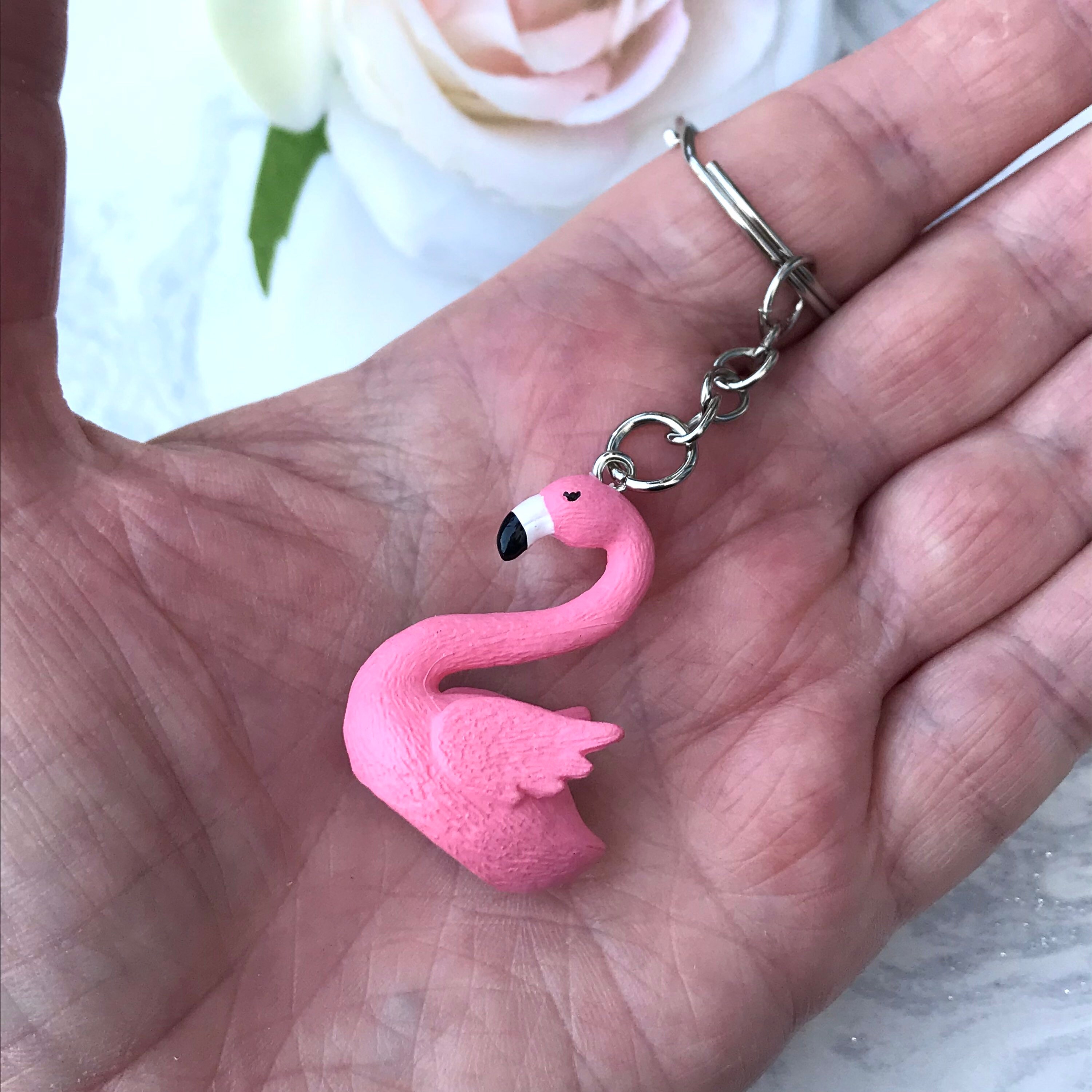 Flamingo Keyring Flamingo Lover Gift Flamingo Stocking | Etsy