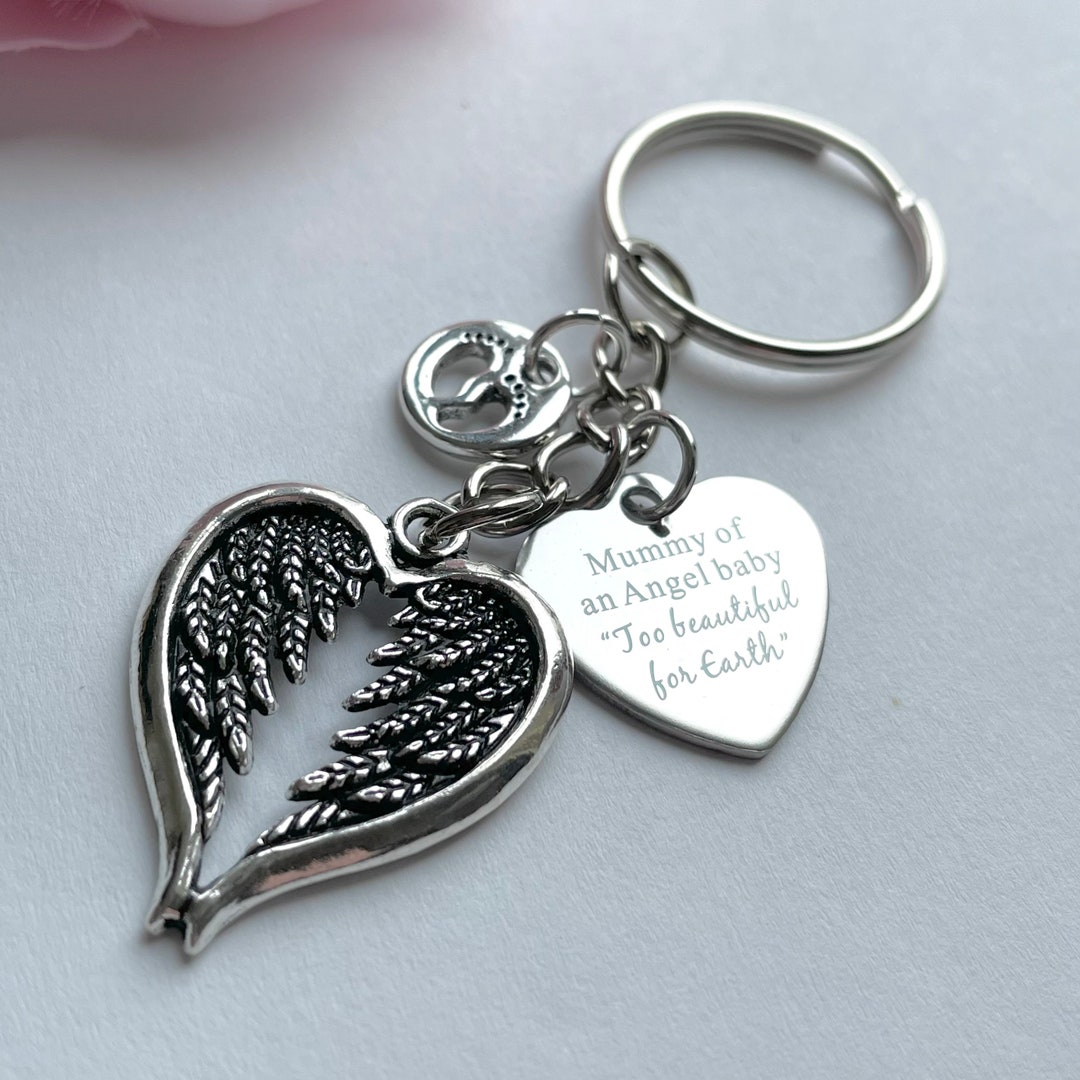 Mummy or Daddy of an Angel Baby Angel Keychain Baby Loss - Etsy