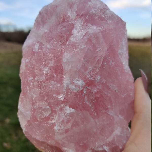 Raw Rose Quartz - Etsy