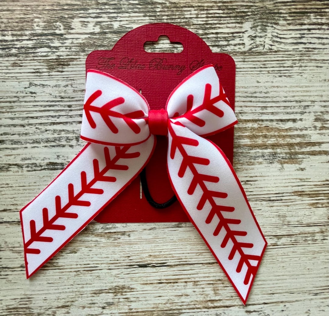 Baseball Hair Bow, Cheer Bow, Team Bows - Etsy