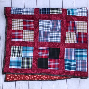 Memory Quilt, Bereavement Quilt, Custom Made From Loved Ones Clothing ...