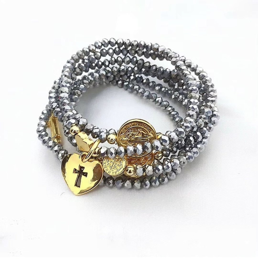 Divine Protection: St. Benedict Bracelet With Cross, Catholic Religious ...