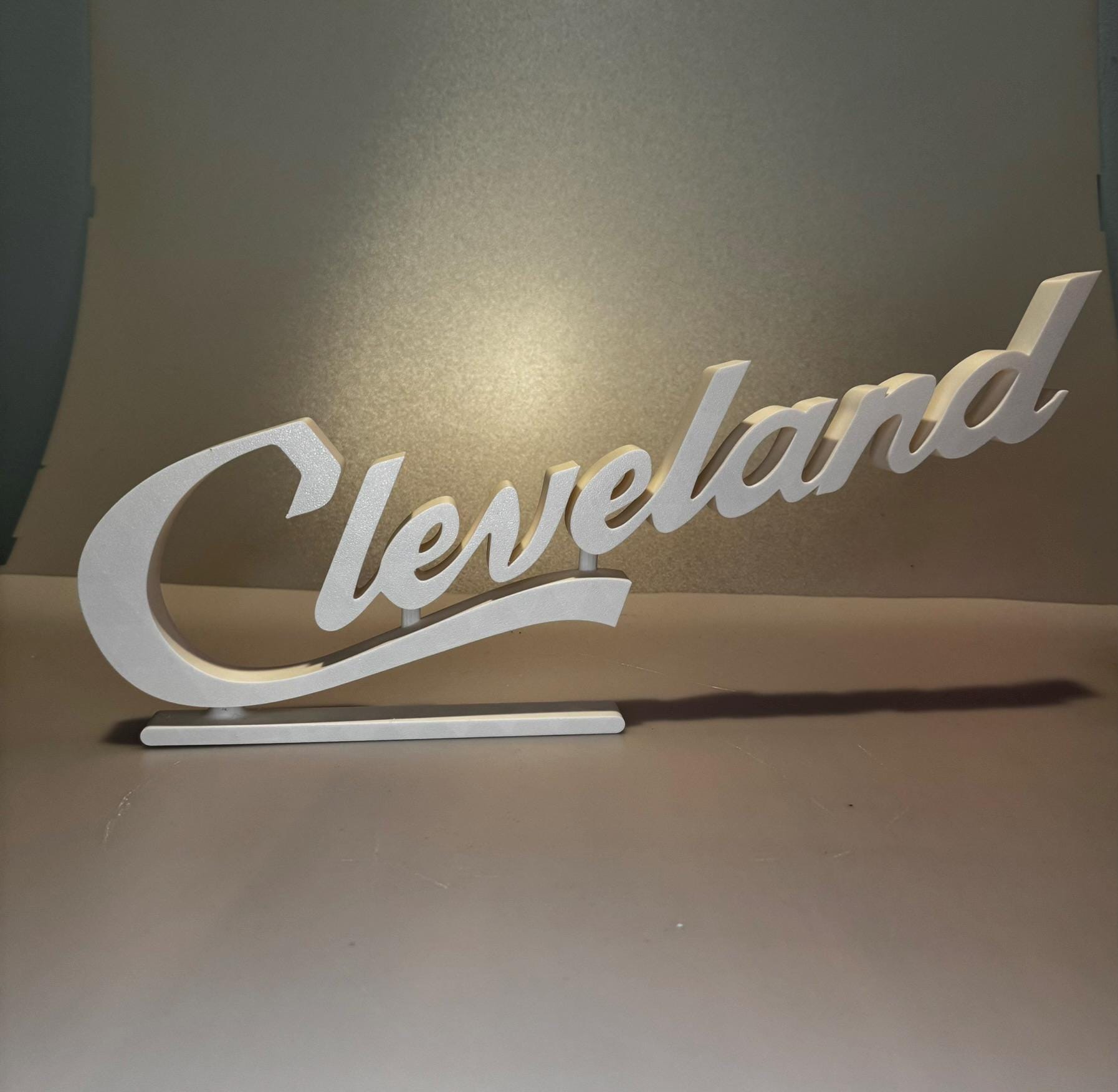Cleveland Script Sign Office Desk Display Souvenir Gift Ohio With ...