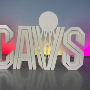 CLE3D Printed 2023 CAVS Logo With Floating Elements Design for Desk or ...