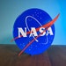 3D Printed NASA Meatball Logo Display Plaque - Etsy