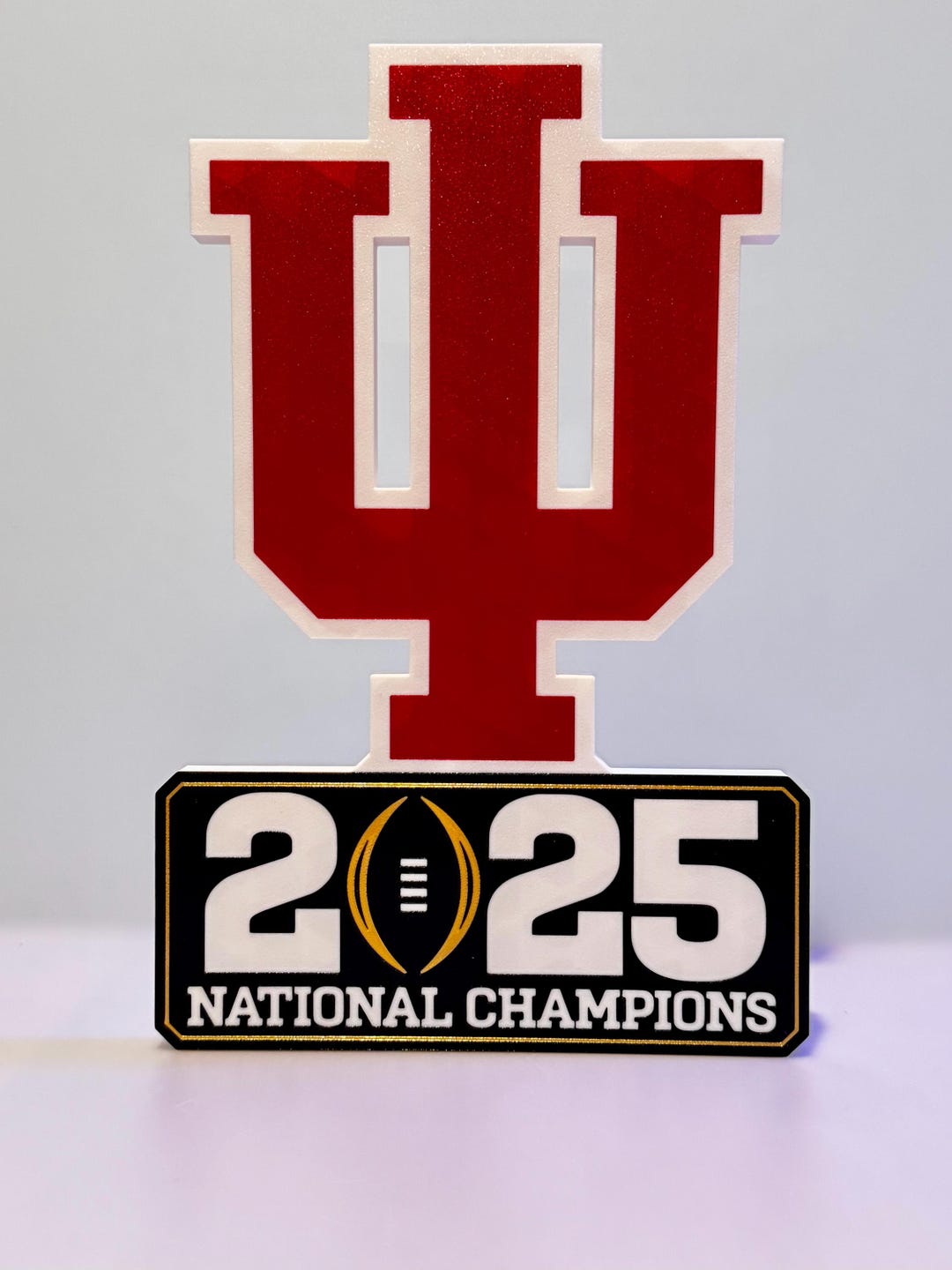 3D Printed Indiana Hoosiers Football CFP National Champions Display - Etsy