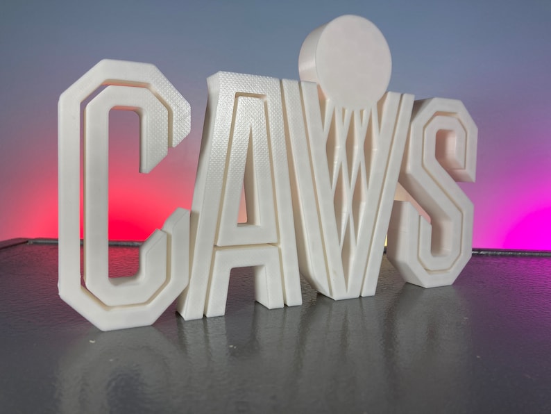 CLE3D Printed 2023 CAVS Logo With Floating Elements Design for Desk or ...