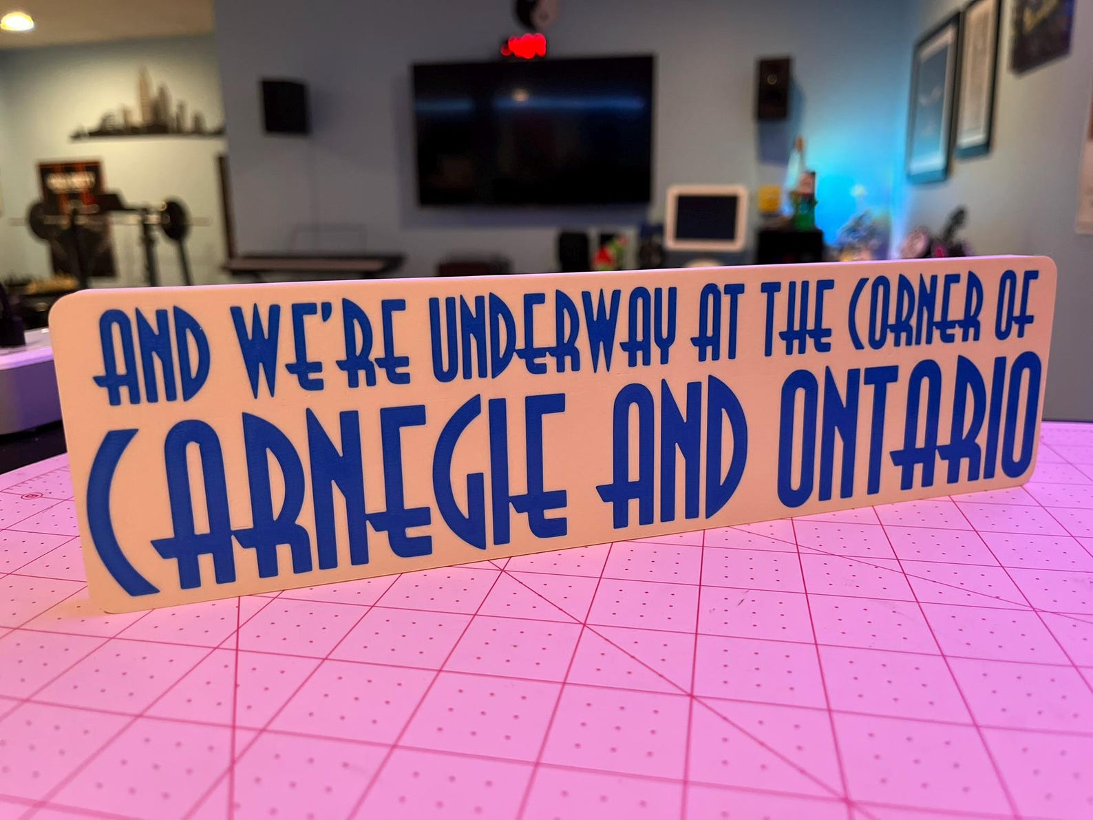 3D Printed Carnegie and Ontario Sign - Etsy