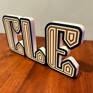 3D Printed Cleveland Guardians City Connect Logo Display - Etsy