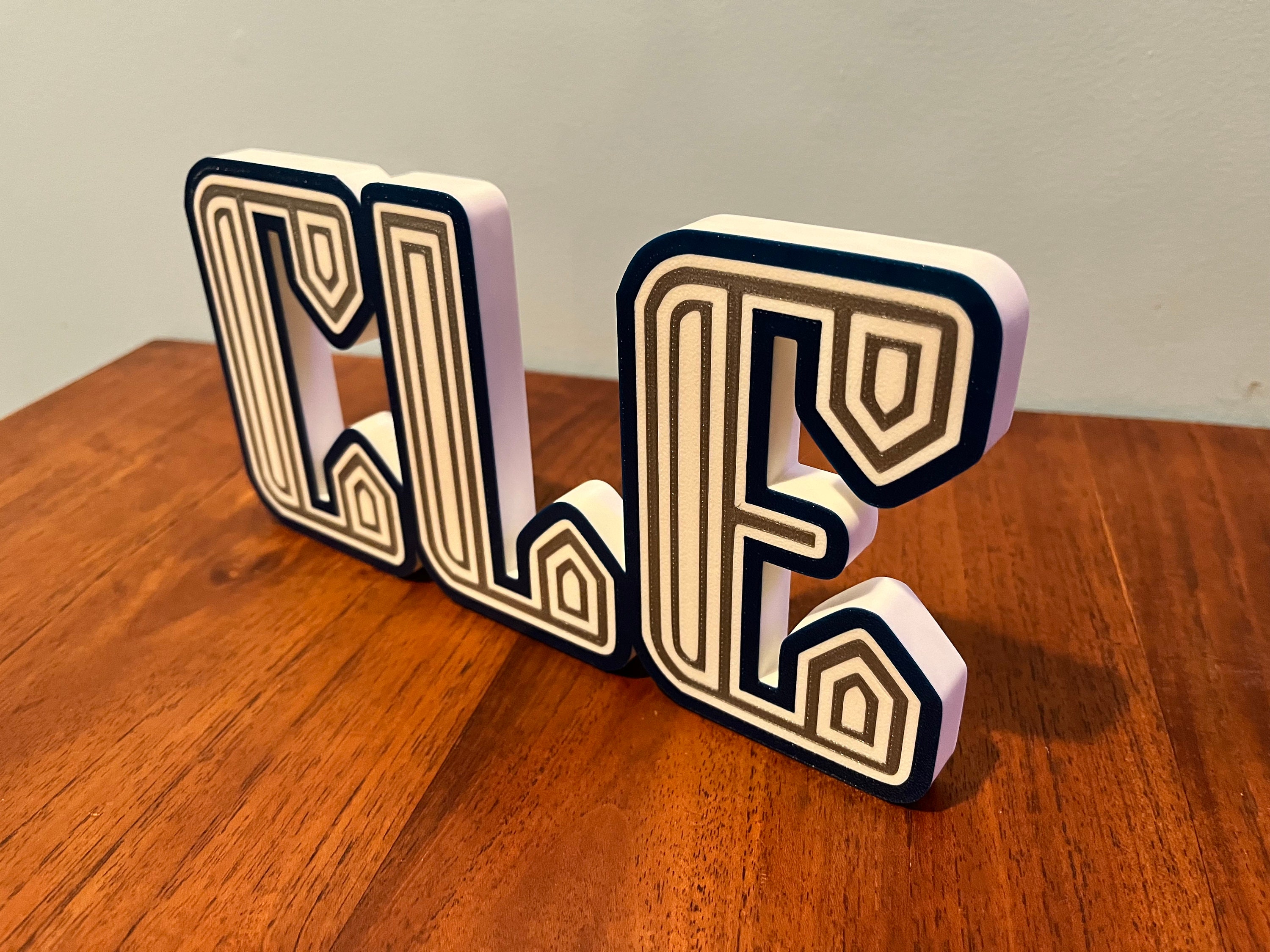 3D Printed Cleveland Guardians City Connect Logo Display - Etsy