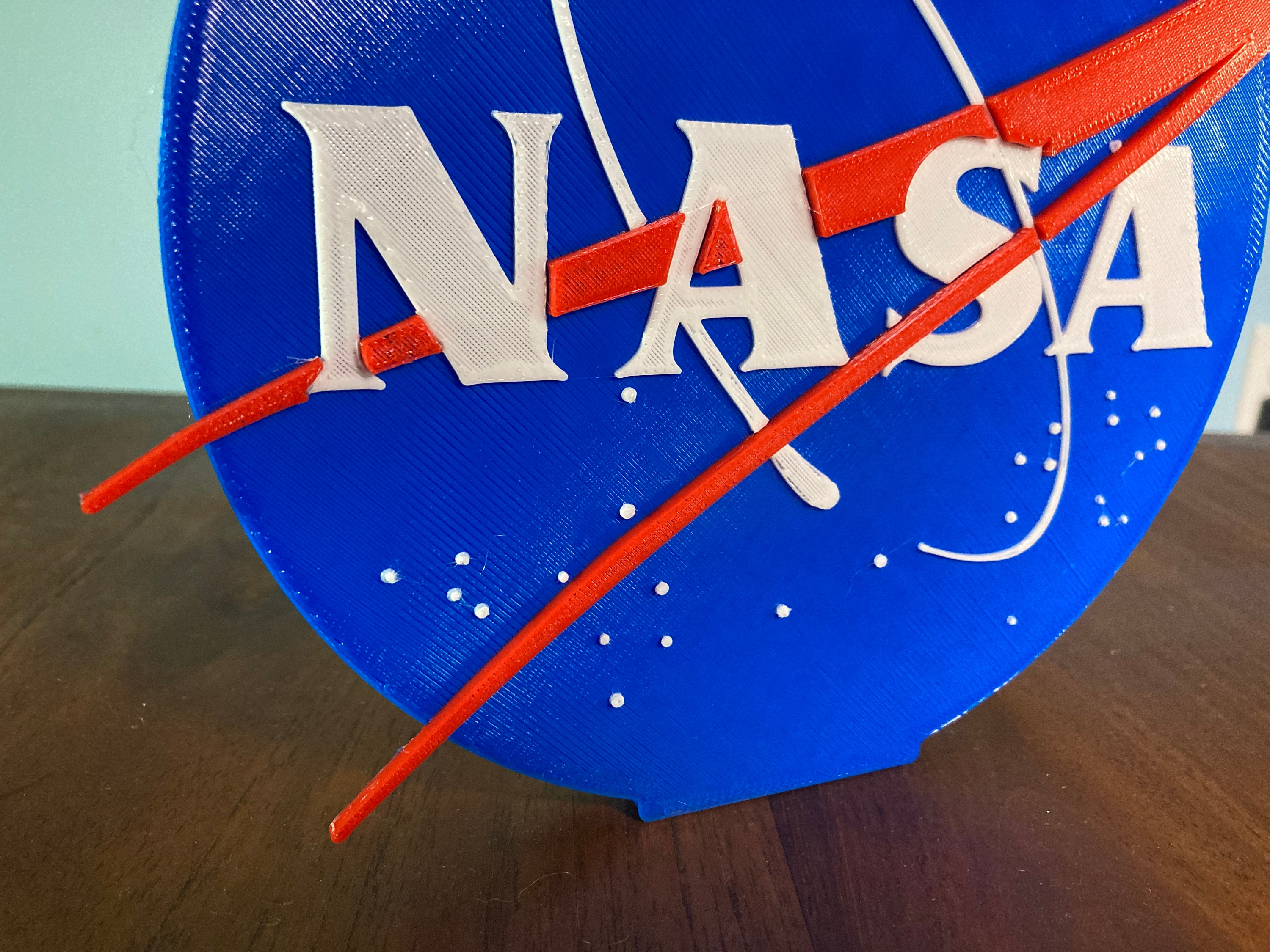 3D Printed NASA Meatball Logo Display Plaque - Etsy