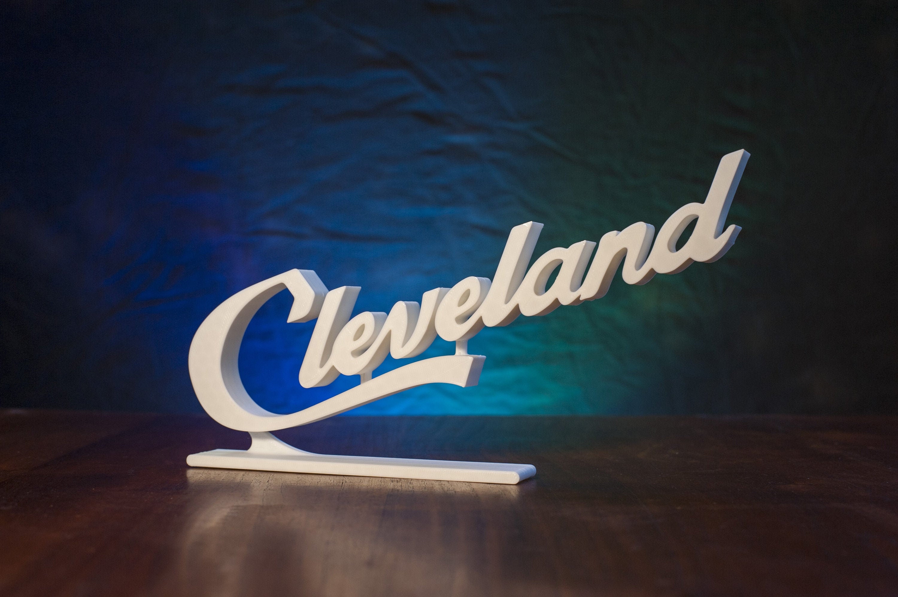 Cleveland Script Sign Office Desk Display Souvenir Gift Ohio - Etsy
