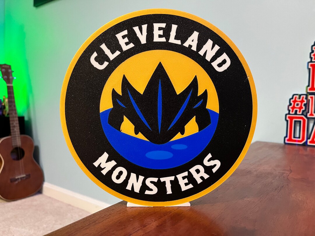 3D Printed Cleveland Lake Erie Monsters Logo Display - Etsy