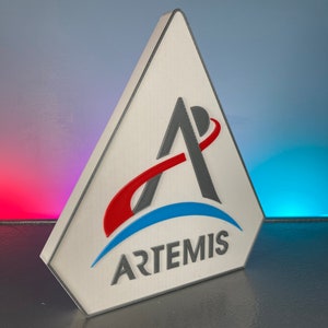 3D Printed NASA Artemis Program Mission Logo Display for Desk or Wall ...