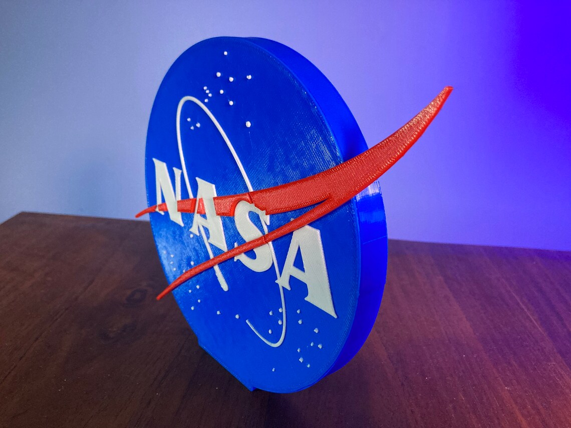 3D Printed NASA Meatball Logo Display Plaque - Etsy