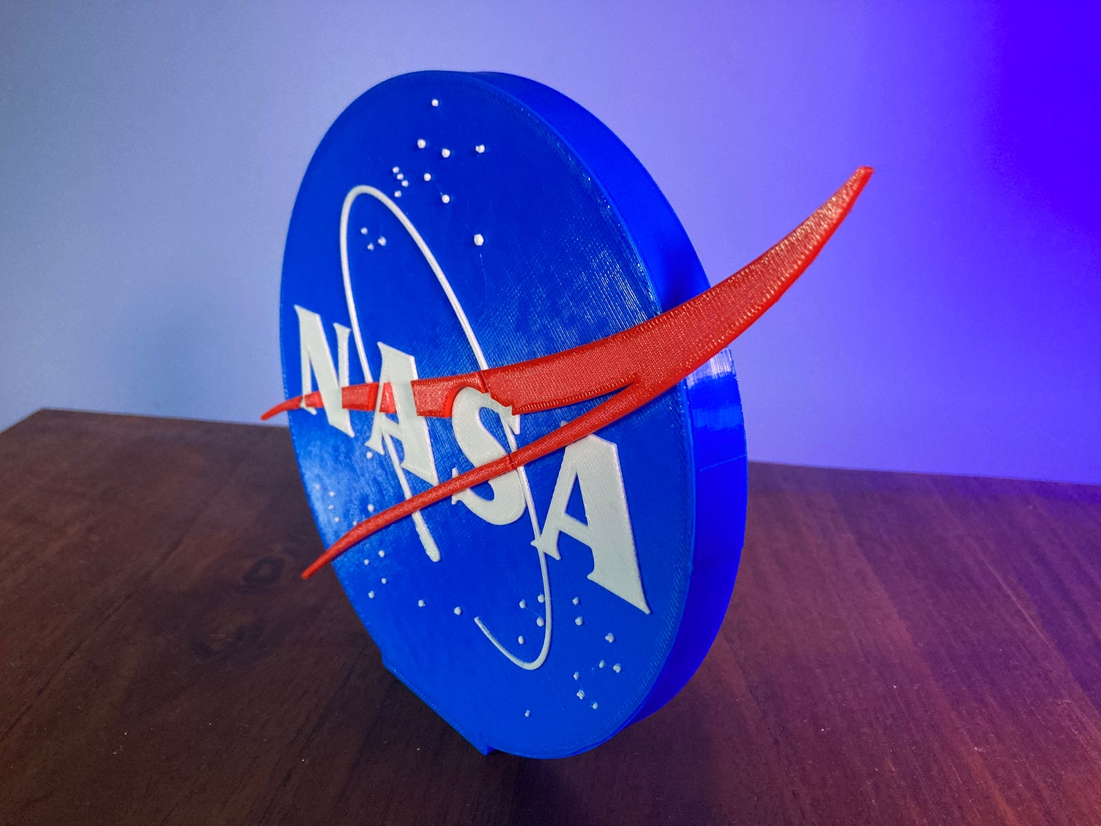 3D Printed NASA Meatball Logo Display Plaque - Etsy