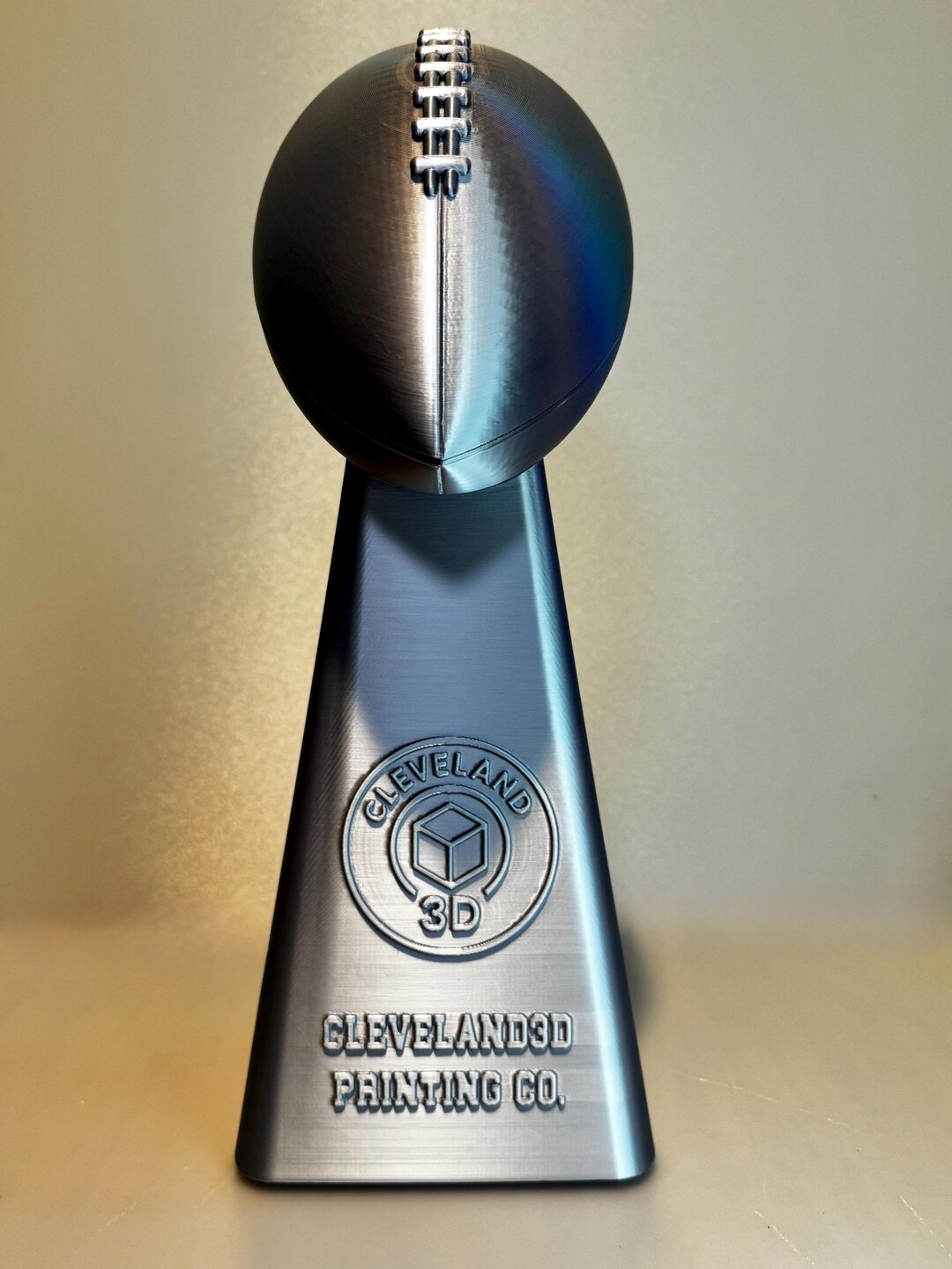 14" Tall 3D Printed Customizable Lombardi Inspired NFL FFL Super Bowl ...