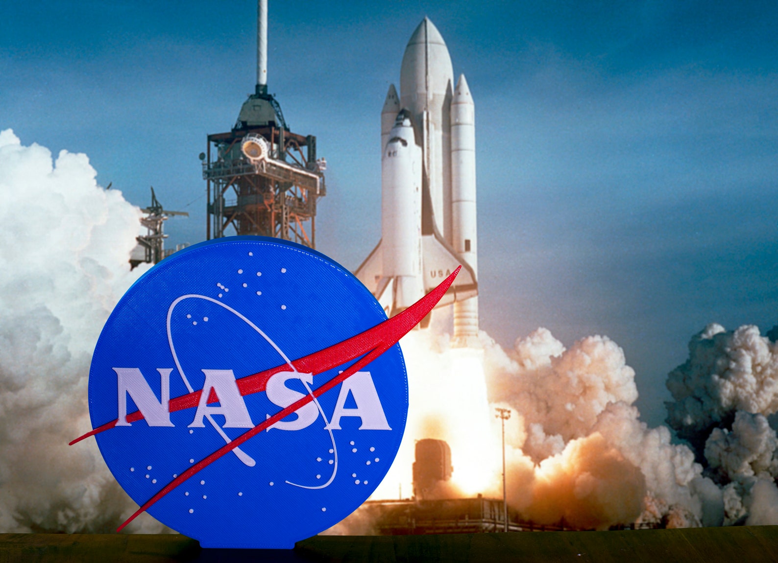 3D Printed NASA Meatball Logo Display Plaque - Etsy