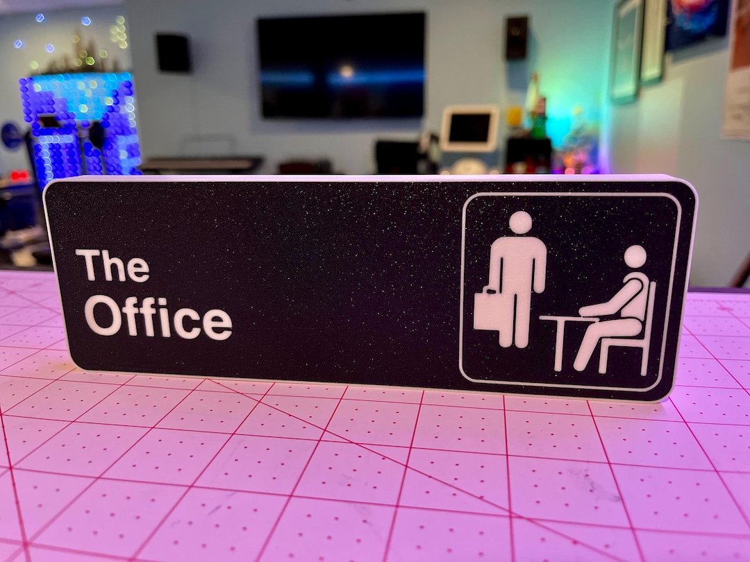 3D Printed the Office Desk Display Sign - Etsy