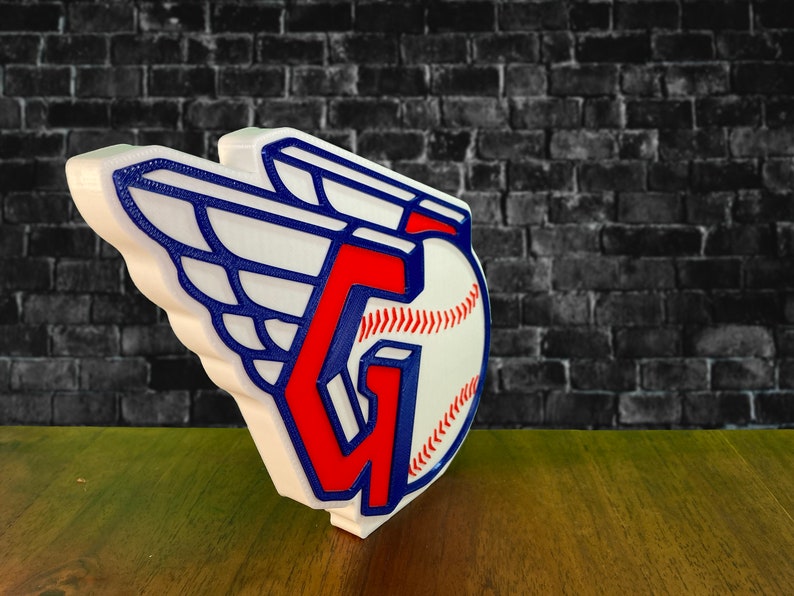 3D Printed Cleveland Guardians Fastball G Logo Display Plaque - Etsy