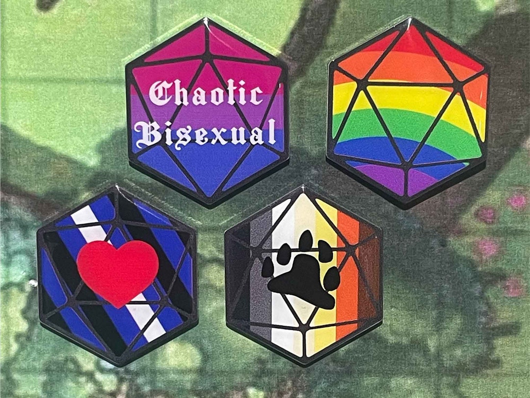 Roll With PRIDE D20 Resin Pin - Etsy