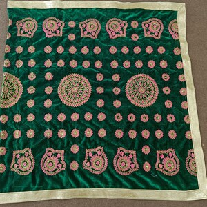 Beautiful Embroidered Dark Green Velvet Sai Baba Vastra/deity Shawl ...