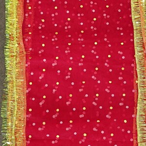 7 Pcs Devi Maa Red Chunni / Red Puja Chunri /durga Ma Chunri/ Chunri ...