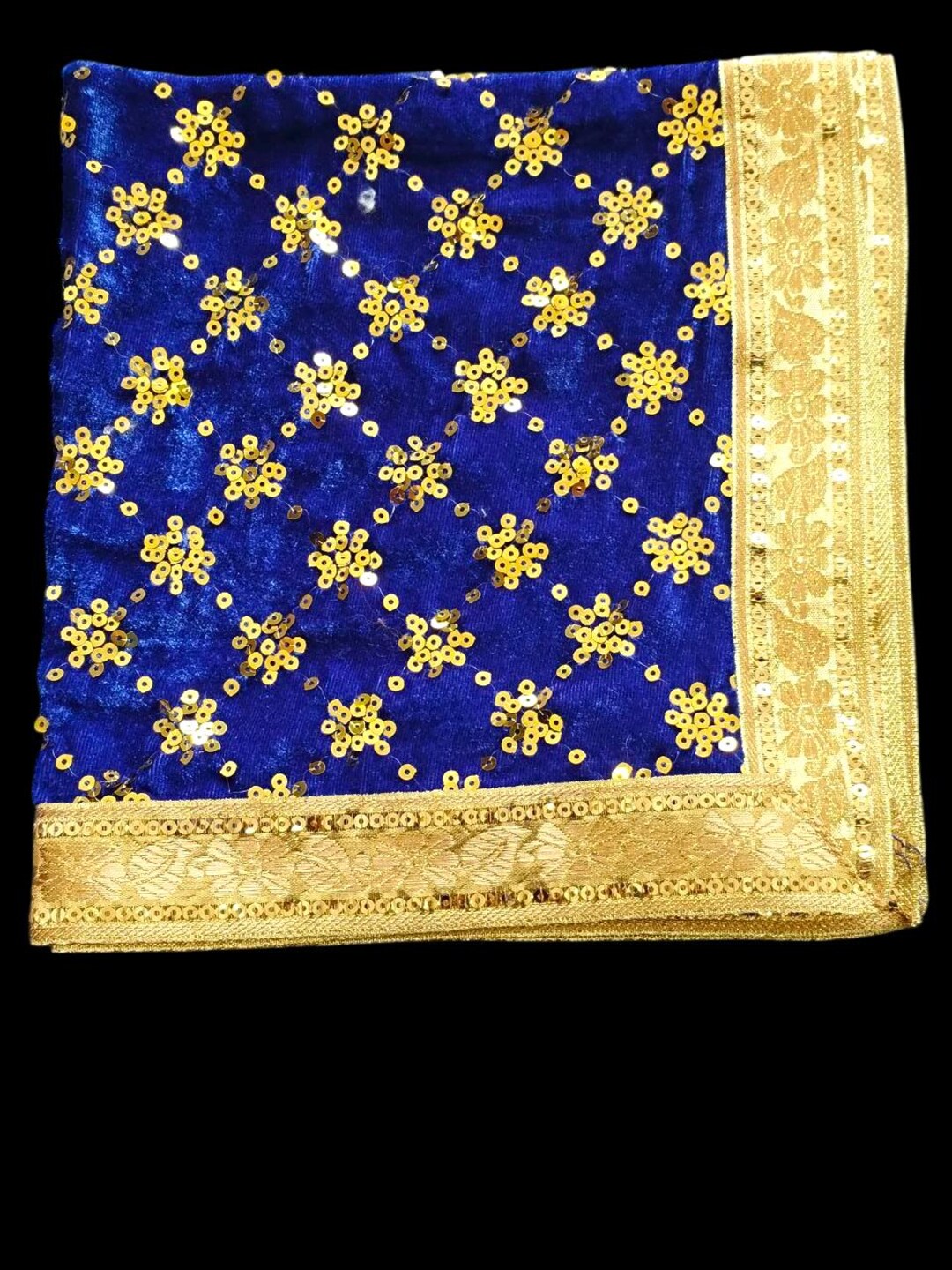 Set of 2 Temple Cloth | Pooja Aasan | Deity Aasan | Mandir Backdrop ...