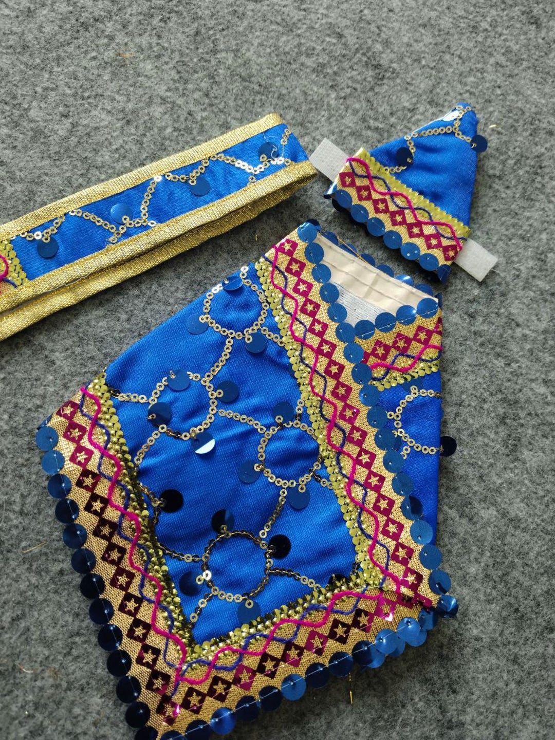 Blue Sai Baba Dress| Sai Baba Dress, Vastra, Poshak Blue Embroidered ...