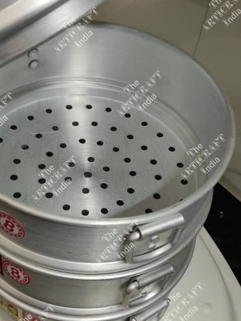 Premium 4 Tier Aluminum Momos Maker and Steamer With Handles | Etsy