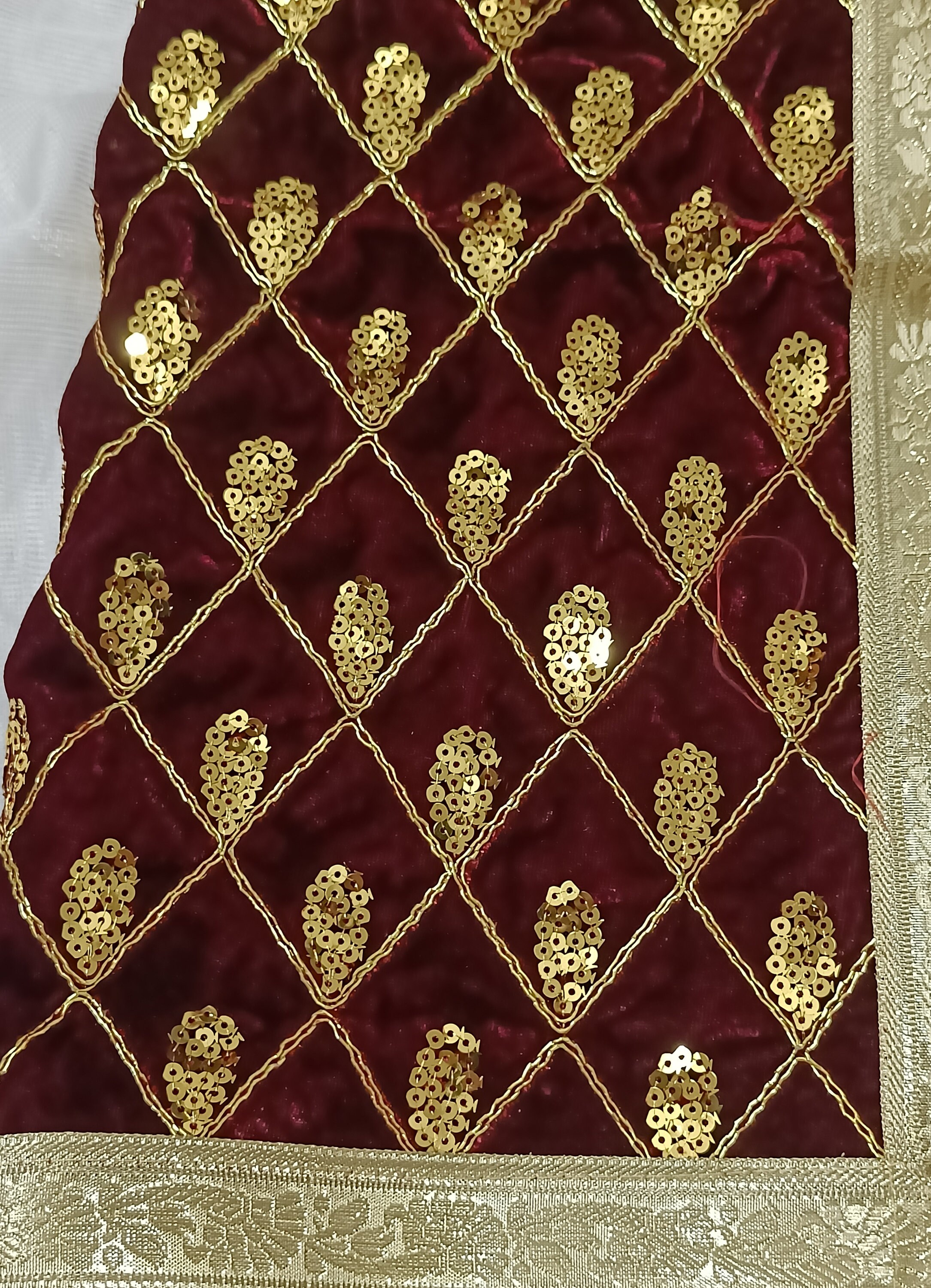 Pooja Aasan | Pooja Backdrop Cloth|multipurpose Religious Cloth| Velvet ...