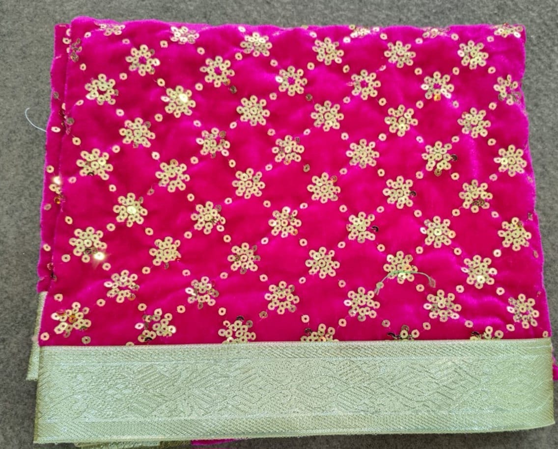 Pooja Aasan | Pooja Backdrop Cloth|multipurpose Religious Cloth| Velvet ...