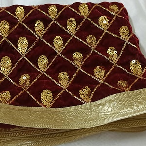 Beautiful Embroidered Pooja Aasan Pooja Backdrop Clothmultipurpose ...