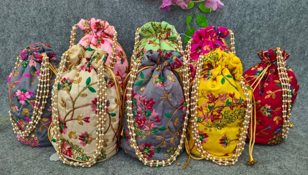 50 Indian Traditional Potli Pouch| Clutch Purse| Women Potli Bag ...