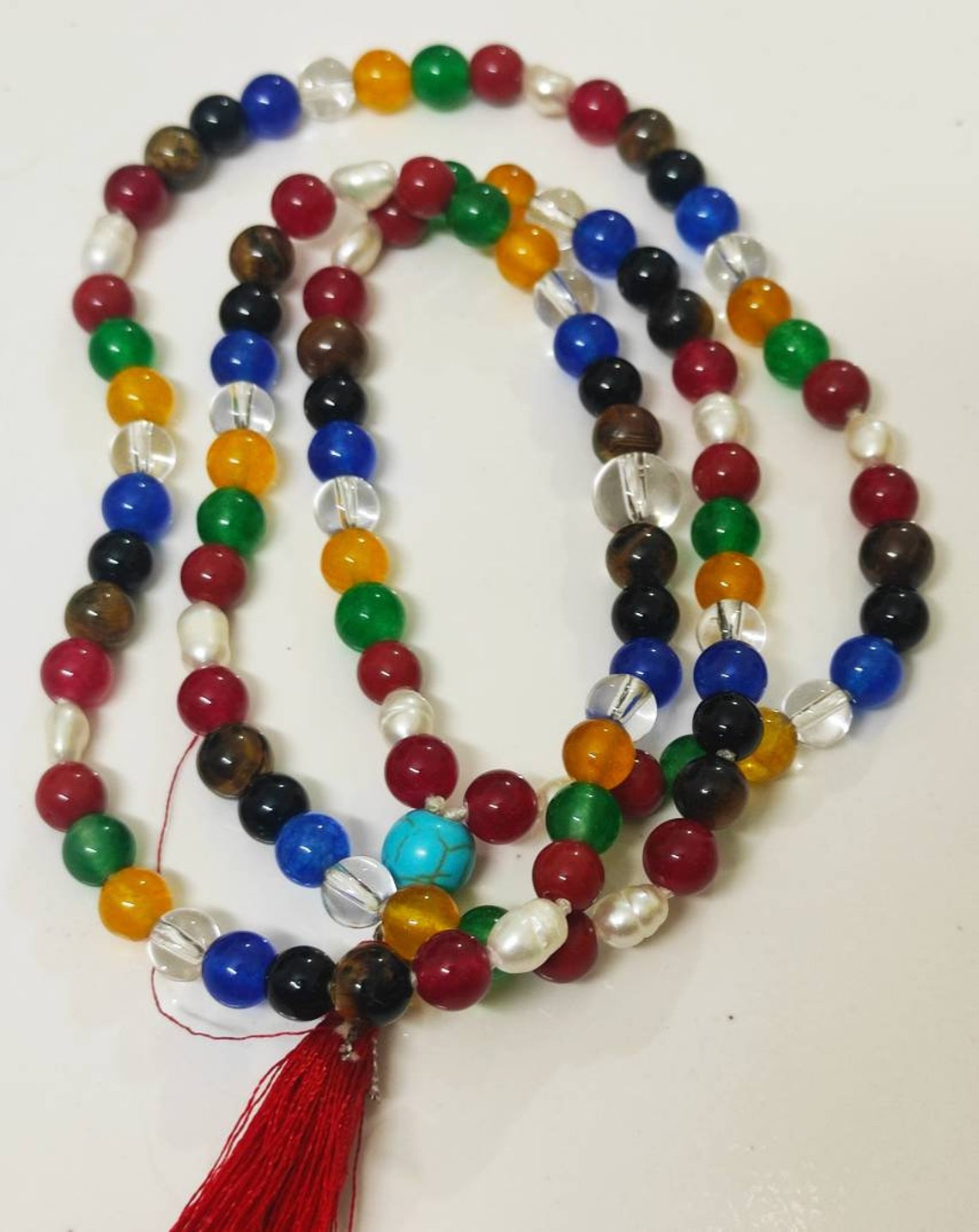 Navratna 9 Planets Handmade Chakra Mala/Navagraha Mala/Rosary | Etsy